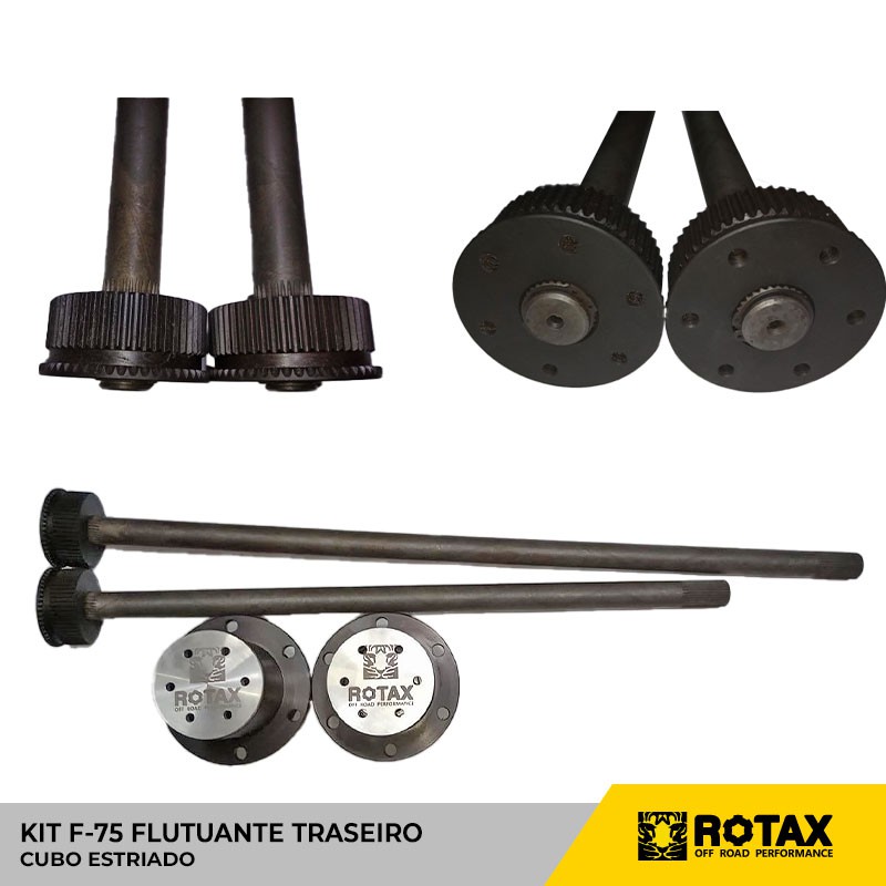 Kit F-75 Flutuante Traseiro (Cubo Estriado) - Rotax Off Road Performance
