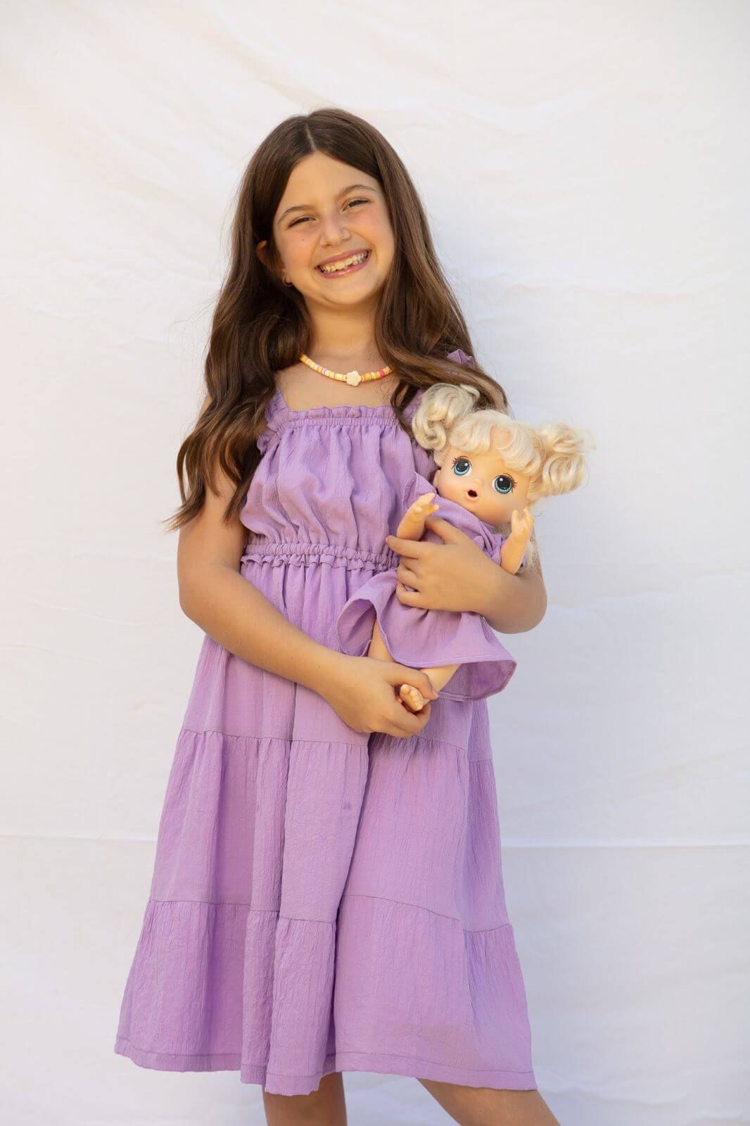 Vestido Violeta - Jujulie | Moda Infantil Feminina
