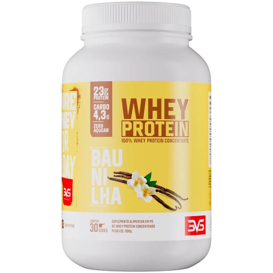 Whey Protein 100% Whey Protein - Pote 900g - 3VS Nutrition - MEUWHEY