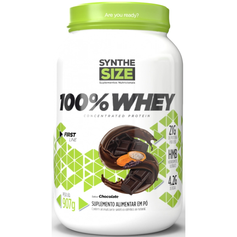 100% Whey - Proteína Concentrada - 907g - Synthesize - MEUWHEY