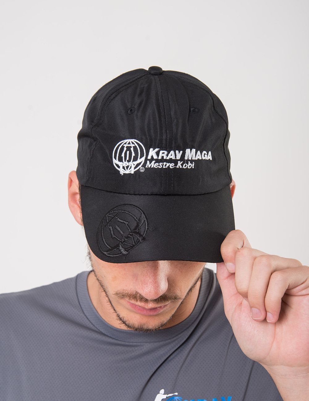 Boné Krav Maga Bordado Cinza - Kravmania