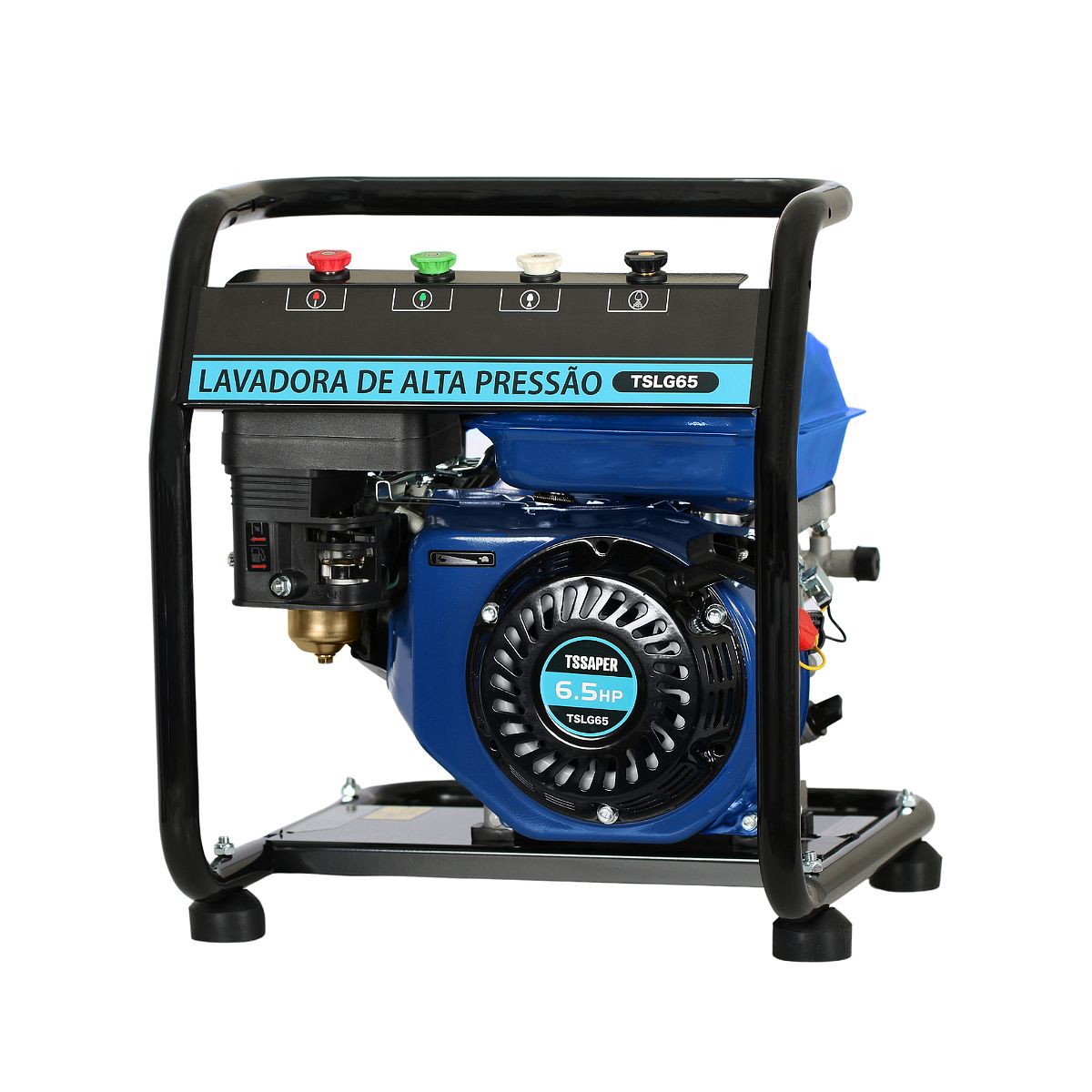 Lavadora de alta pressão a gasolina portátil 6,5cv 193 bar Tssaper ...