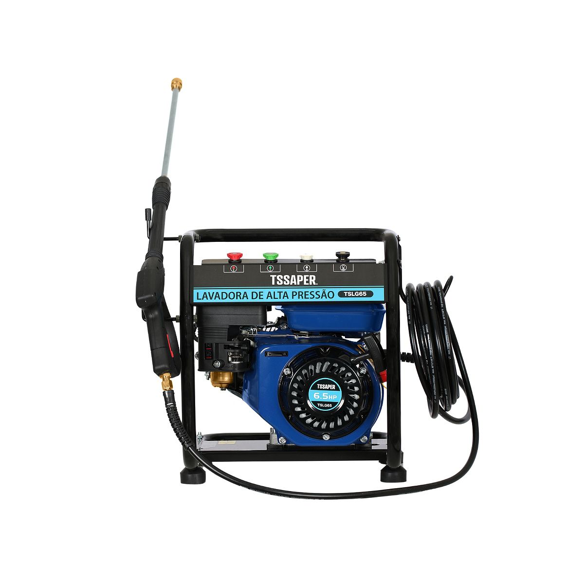 Lavadora de alta pressão a gasolina portátil 6,5cv 193 bar Tssaper ...