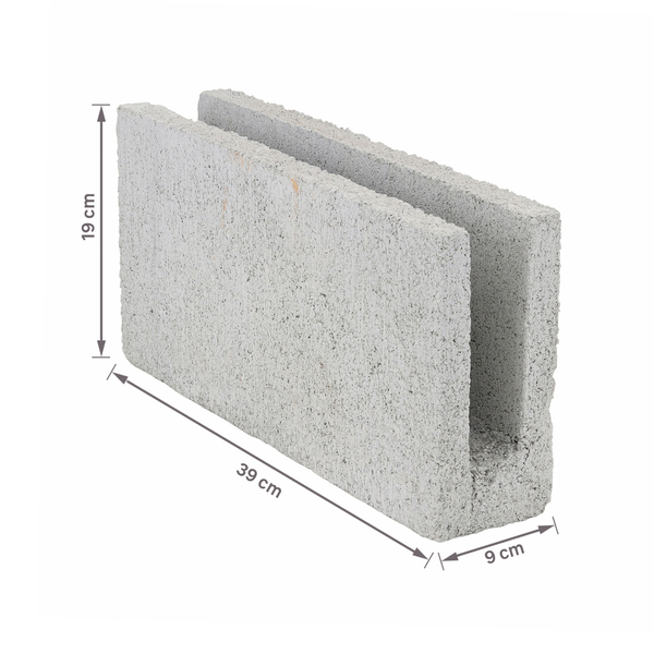 Bloco Canaleta de Concreto - Construmega
