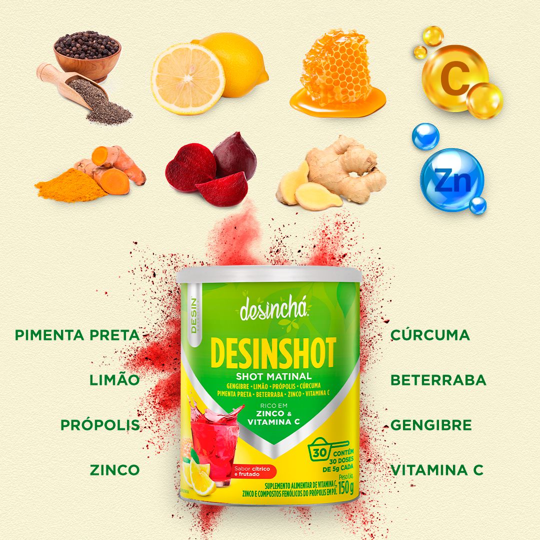 Desinshot Lata 150g - Desinchá - Empório Leve