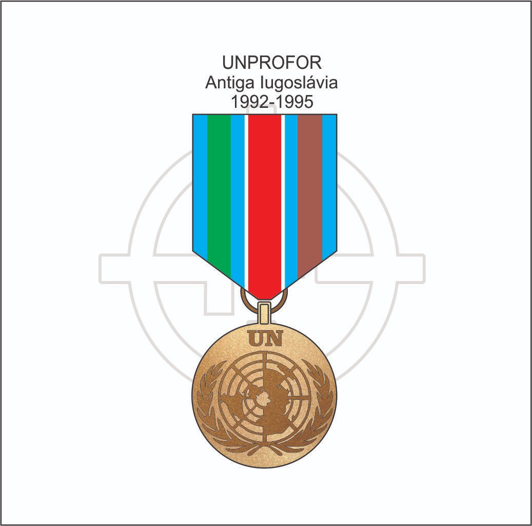 Medalha Missão de Paz na Iugoslávia UNPROFOR - FUZILÂNDIA MILITARIA