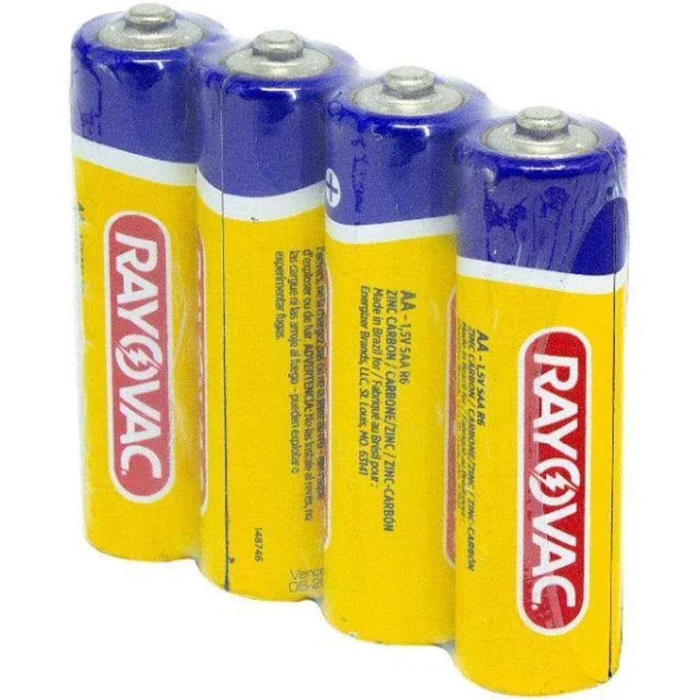 Pilha Alcalina Rayovac AA Pequena Cartela com 4 Pilhas - Loja do ...