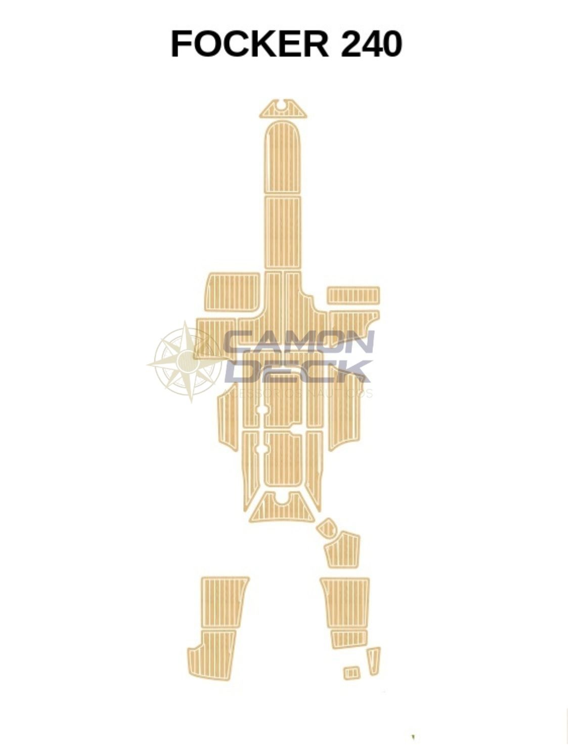 Piso / Tapete - Eva para Lancha Focker 240 - Camon Deck