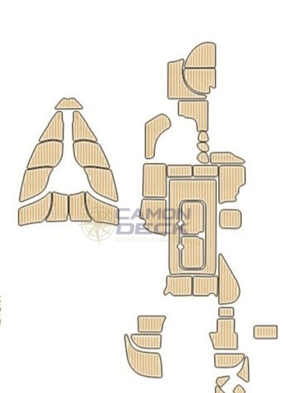 Piso / Tapete - Eva para Lancha Focker 255 Cabinada - Camon Deck