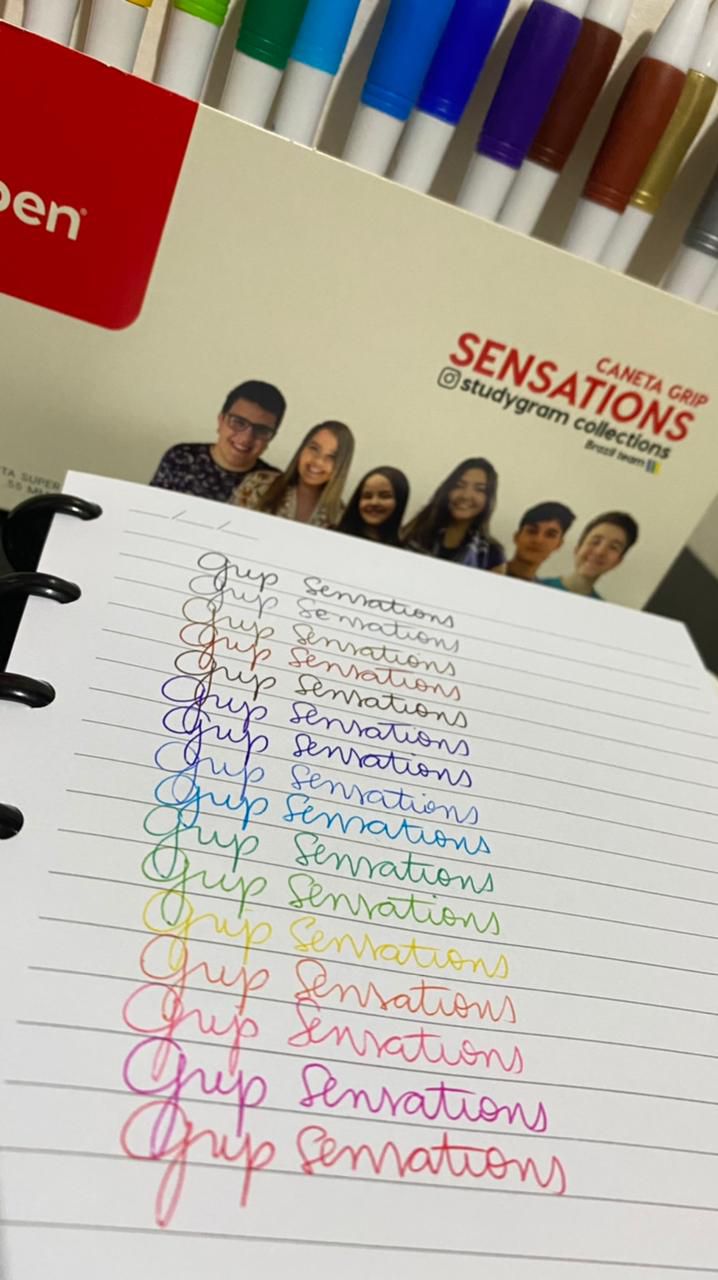 CANETA GRIP SENSATIONS STUDYGRAM COLLECTION - Planet Paper Papelaria