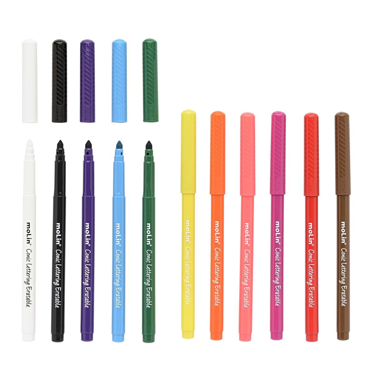 CANETAS CONIC LETTERING APAGAVEIS - Planet Paper Papelaria