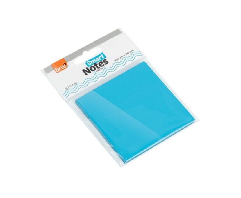 BLOCO SMART NOTES AZUL NEON BRW - Planet Paper Papelaria