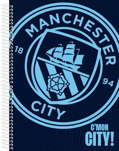 CADERNO UNIVERSITÁRIO MANCHESTER CITY 1M ANIMATIVA - Planet Paper Papelaria