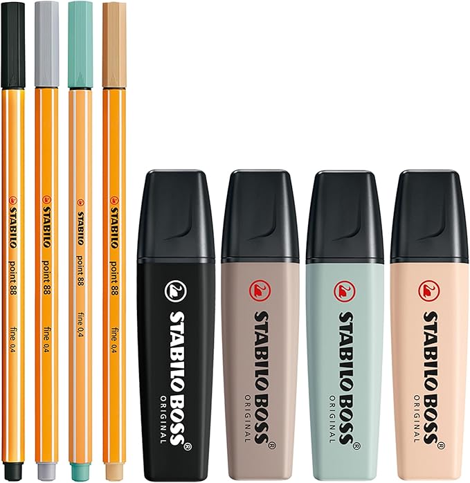 KIT STABILO BOSS ORIGINAL NATURE COLORS - Planet Paper Papelaria