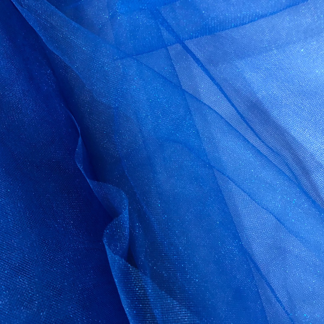 Tecido Tule com Brilho - Azul Royal - 3,20m de Largura - Tiradentes ...