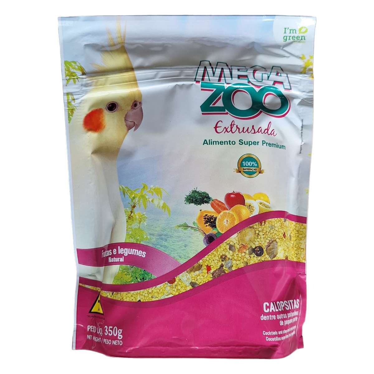 Ração Extrusada Calopsitas Frutas e Legumes MegaZoo 350g - AquaMaeda ... Ração Extrusada Calopsitas Frutas e Legumes MegaZoo 350g - AquaMaeda ...