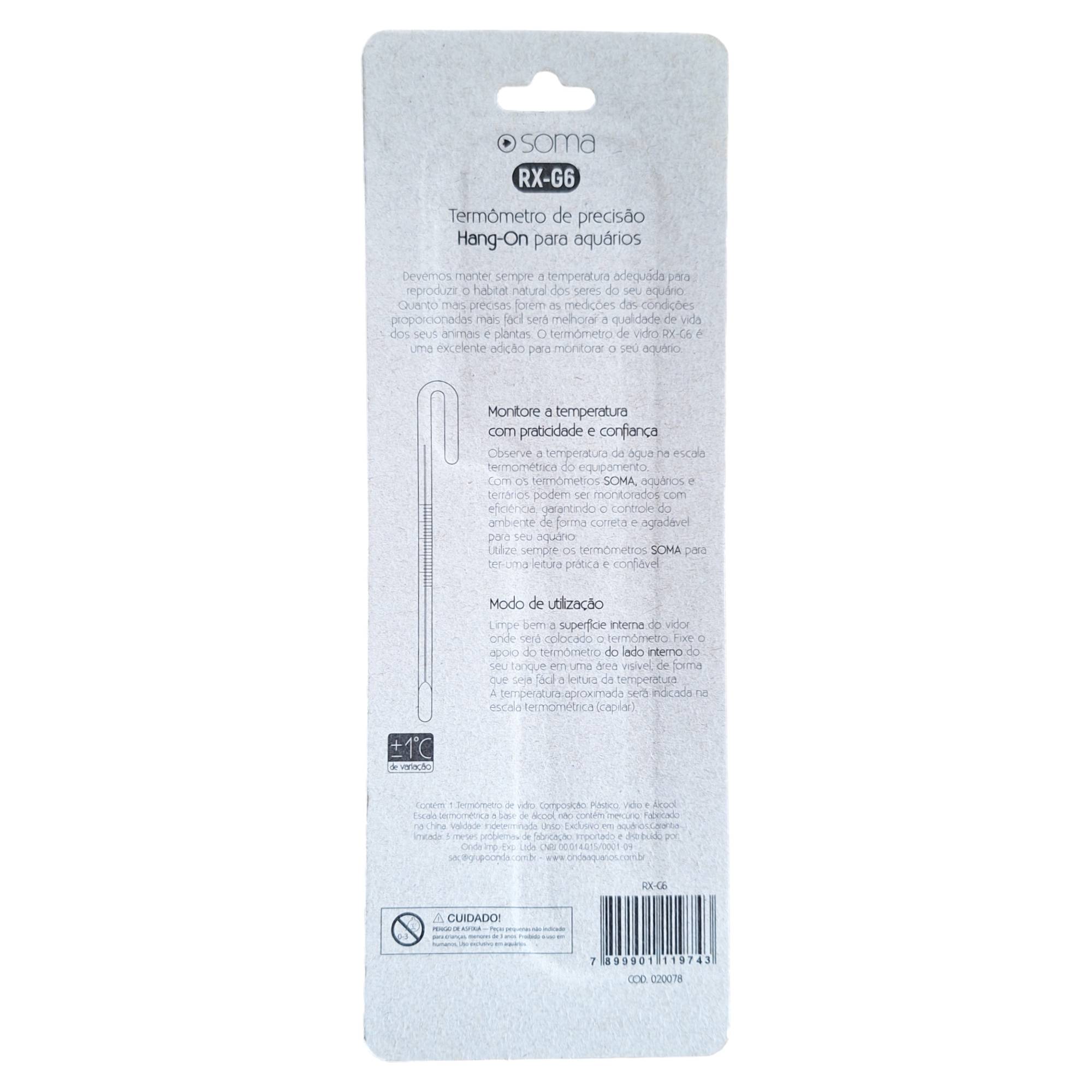 Termômetro de Vidro Hang On Soma RX-G6 - AquaMaeda | Produtos Para ...