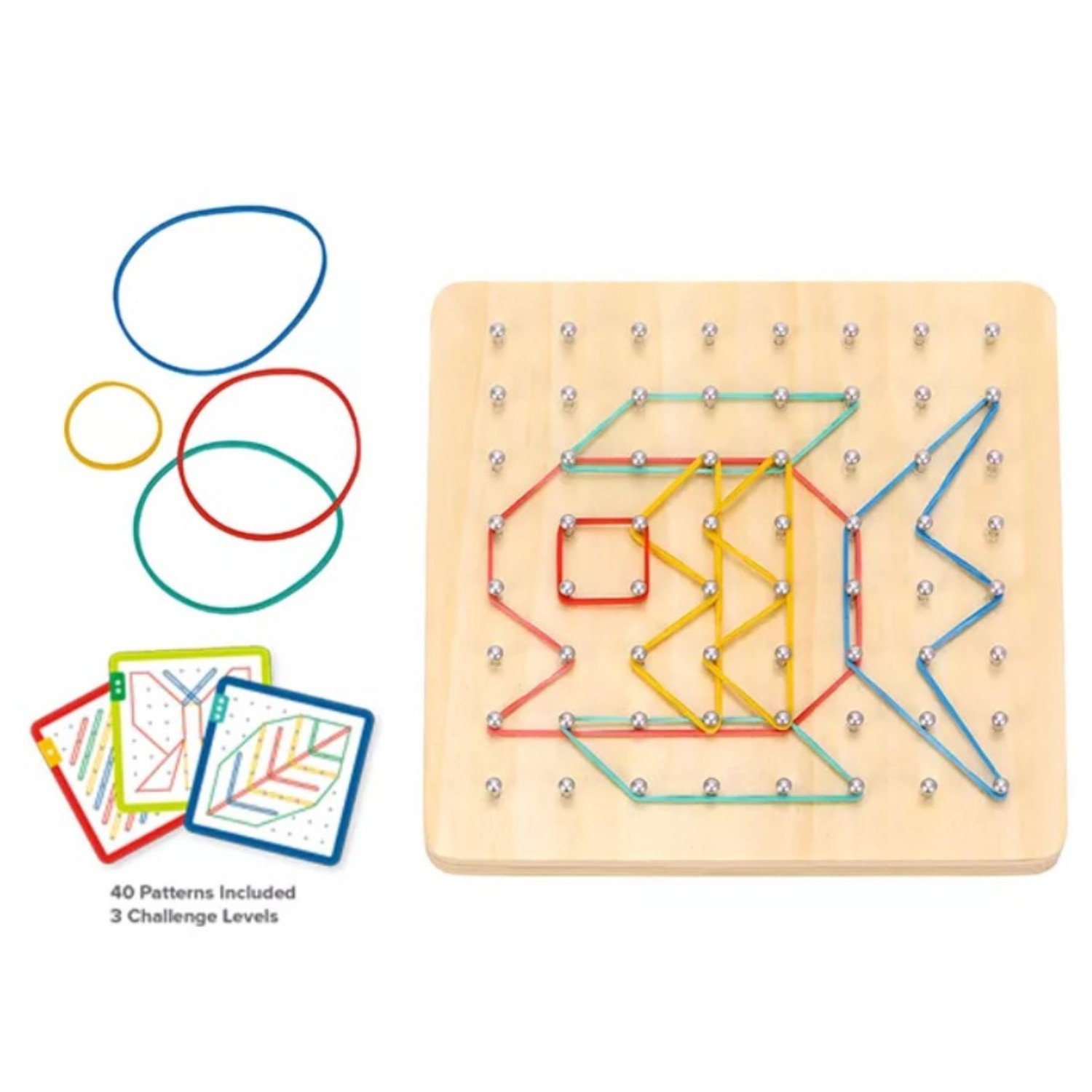 Elastico Criativo Geoplano Tooky Toy - Grimm Toys