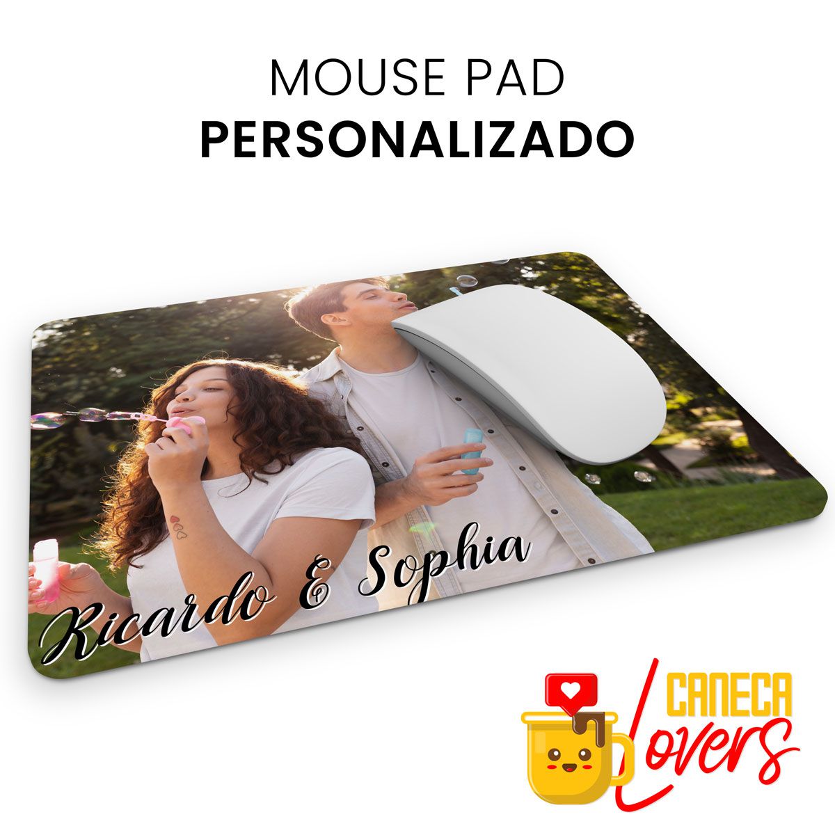 Mouse Pad Personalizado - Caneca Lovers