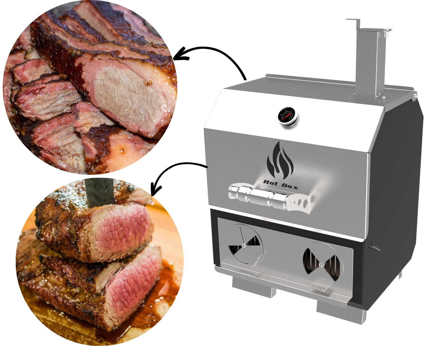 Pit Smoker Hotbox | BANCADA | PRETO - Churrasqueiras Hotbox