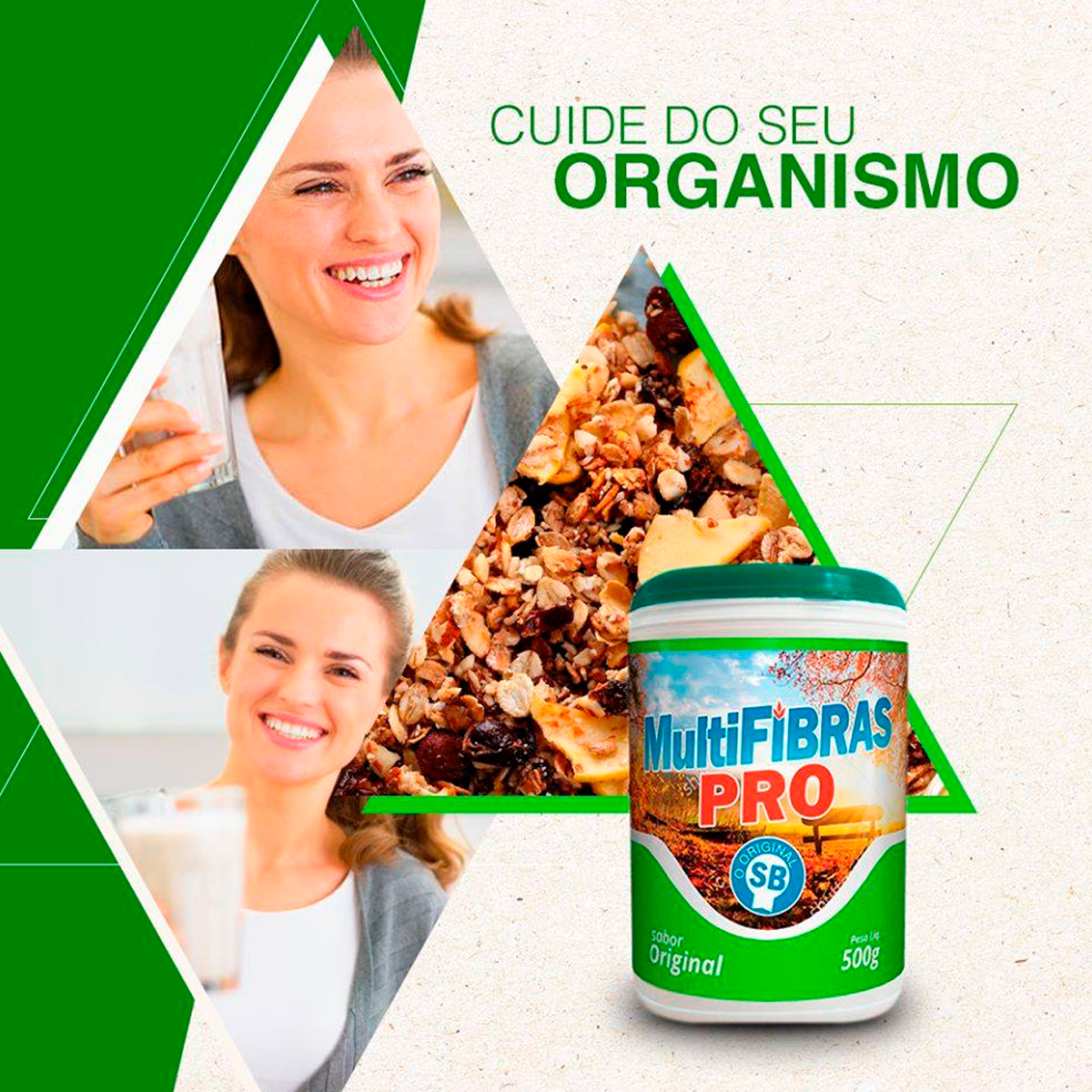 Multifibras Sb Pro 500g - Mix de Fibras Regulador Intestinal - Vida ...