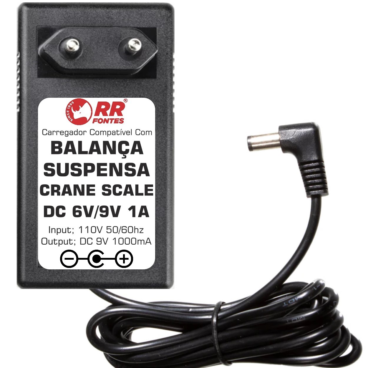 Fonte Carregador 9V Balança Suspença Crane Scale - RR Fontes, tudo em ...