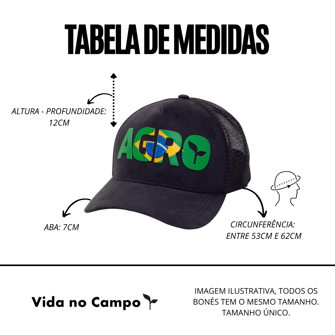 BONÉ BASIC - ALL BLACK - Vida no Campo | Feito para quem vive no Campo.