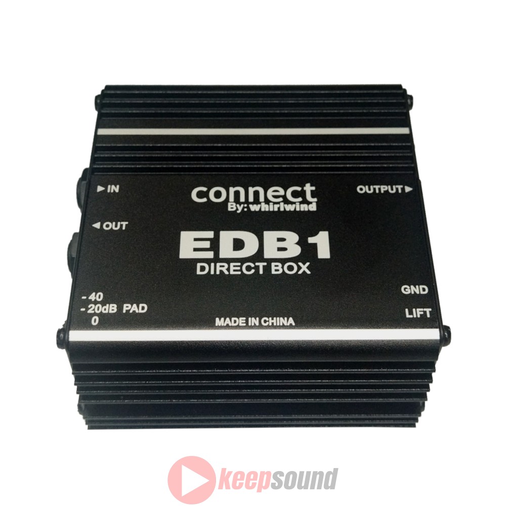 Direct Box Passivo EDB1 - WHIRLWIND - KEEPSOUND - Loja de Equipamentos ...