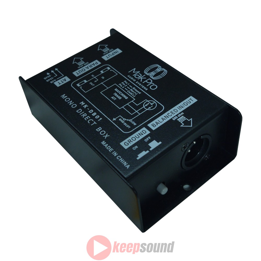 Direct Box Passivo MK-DB01 - Mak Pro - KEEPSOUND - Loja de Equipamentos ...