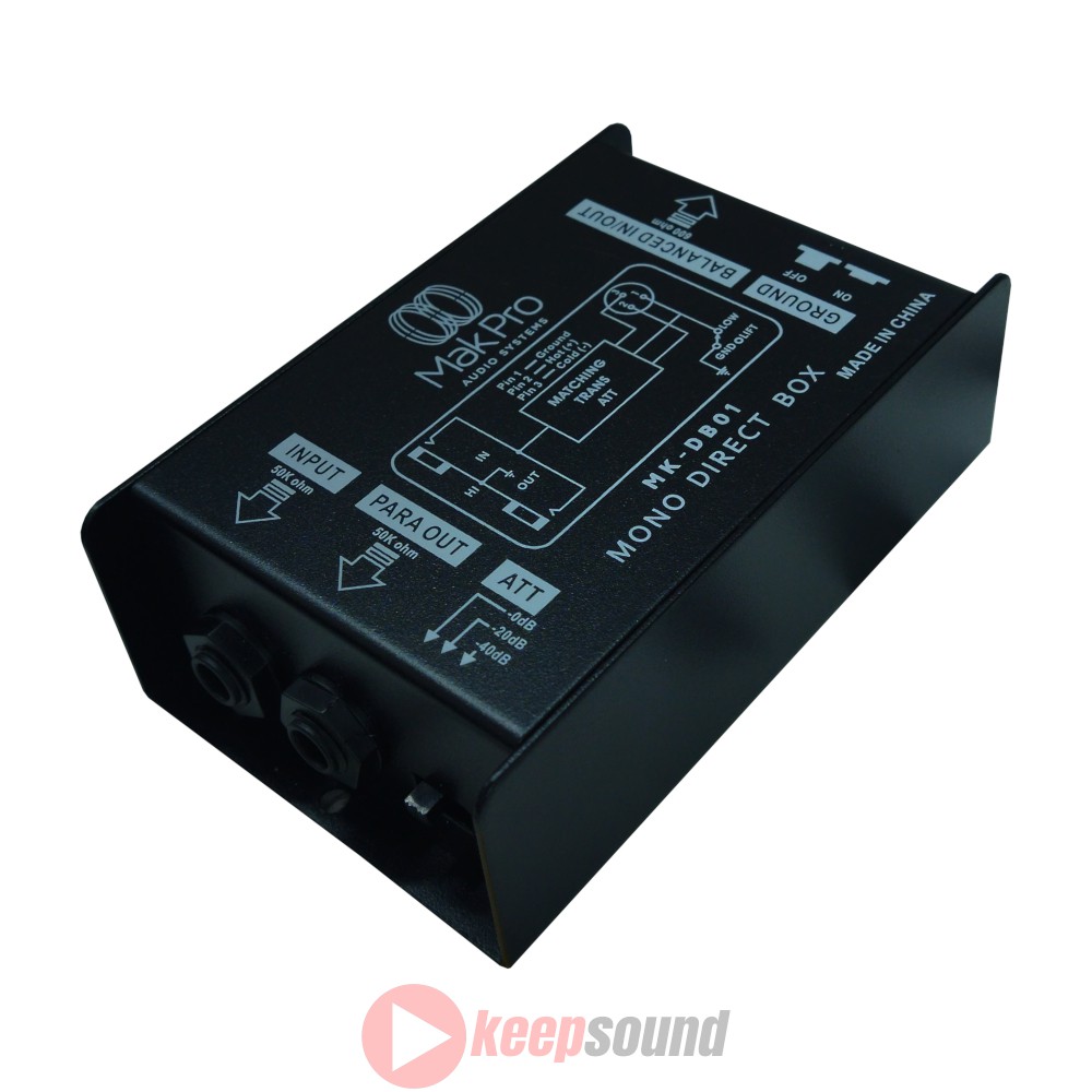 Direct Box Passivo MK-DB01 - Mak Pro - KEEPSOUND - Loja de Equipamentos ...