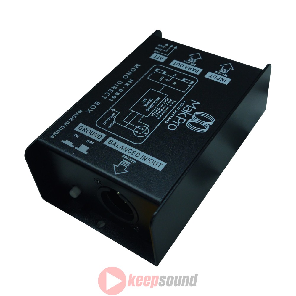 Direct Box Passivo MK-DB01 - Mak Pro - KEEPSOUND - Loja de Equipamentos ...