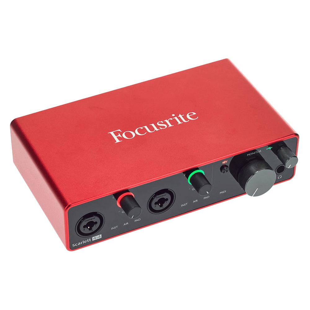 Interface de Áudio 4 Entradas 4 Saídas 4i4 (3ª Geração) - FOCUSRITE ...