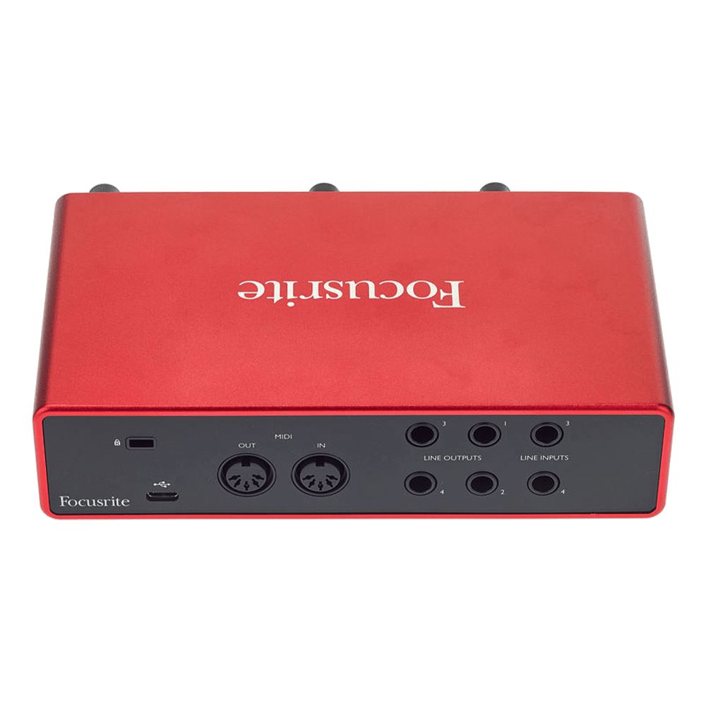 Interface de Áudio 4 Entradas 4 Saídas 4i4 (3ª Geração) - FOCUSRITE ...