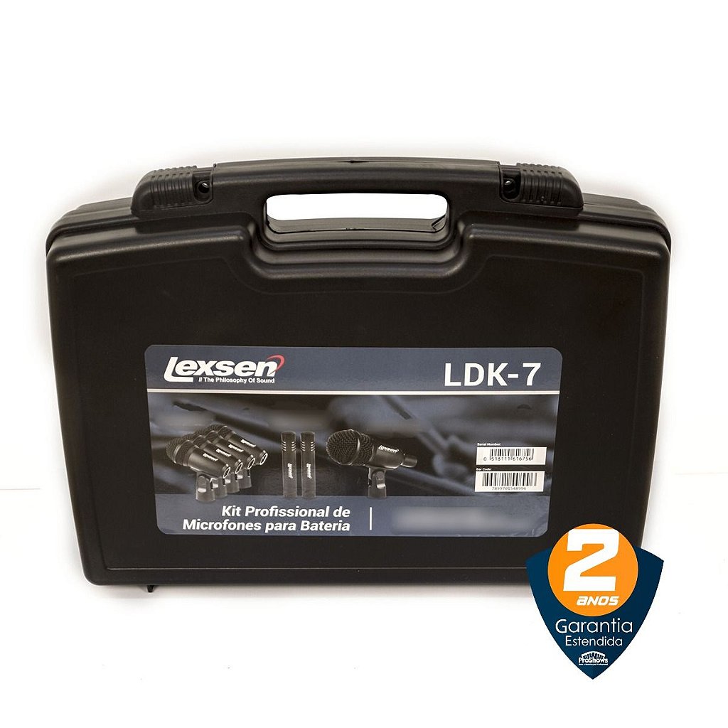 Kit Com 7 Microfones Para Bateria LDK-7 - LEXSEN - KEEPSOUND - Loja de Equipamentos de Som e ...