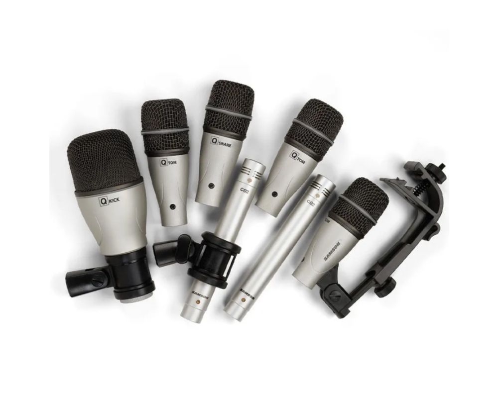 Kit com 7 Microfones Para Bateria Samson DK-7 Dinâmico C/ Case ...