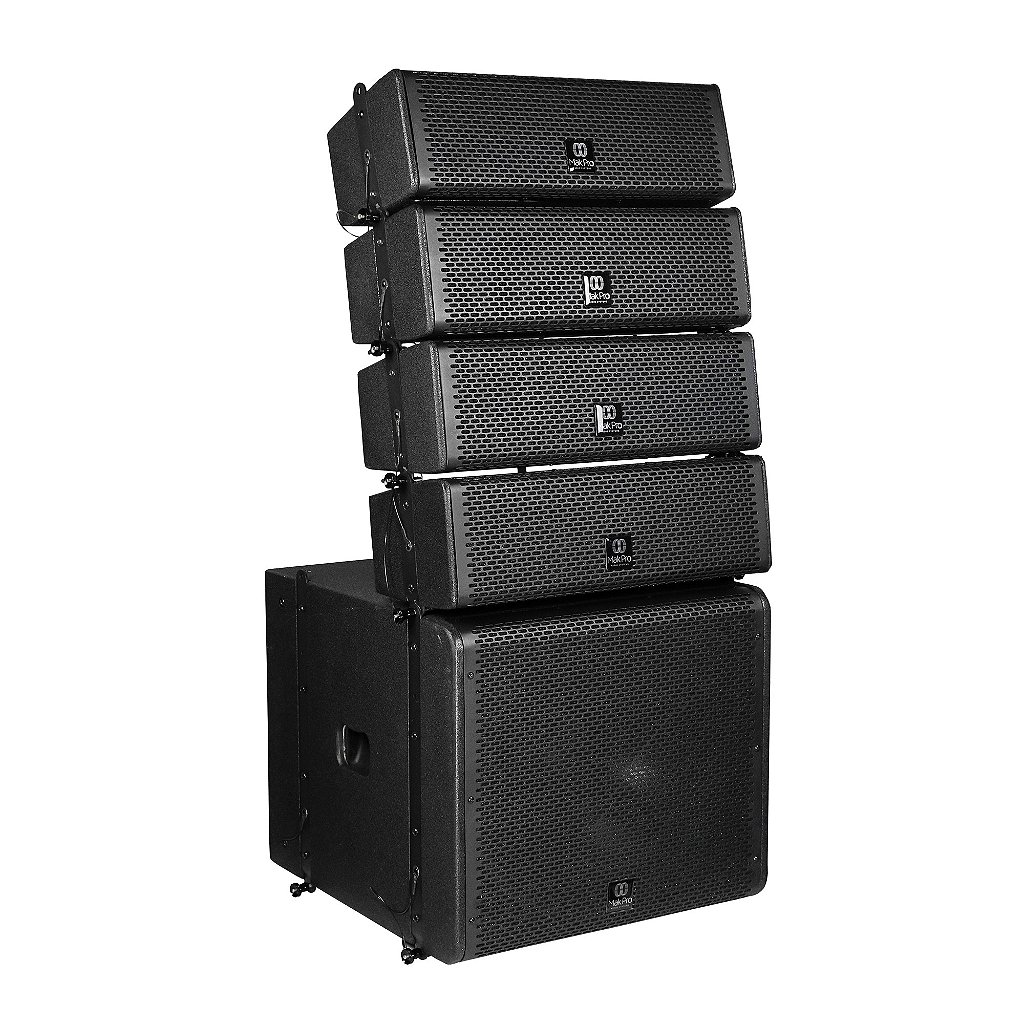 Kit Line Array 1200W Células + Subwoofer MK-LA15SWA + MK-LA4.5P MakPro ...