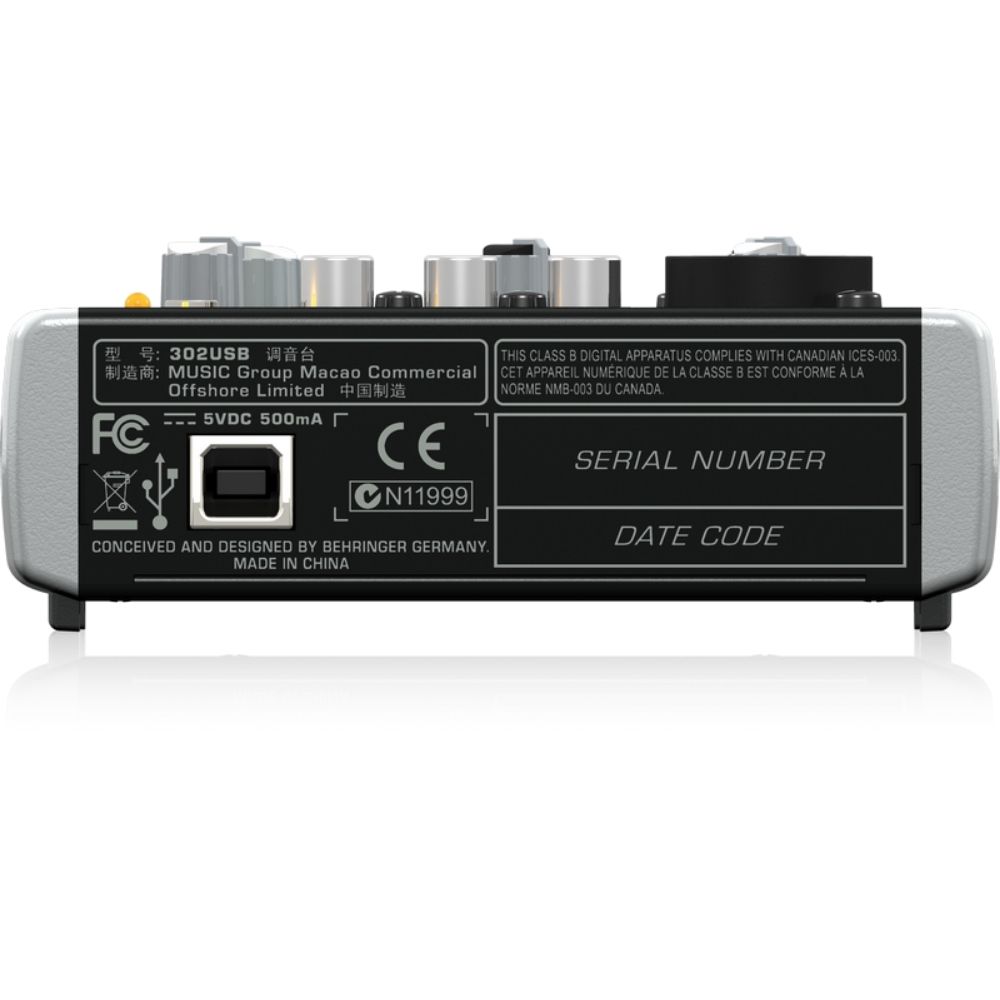 Mesa De Som Analogica XENYX 302 USB - BEHRINGER - KEEPSOUND - Loja de ...