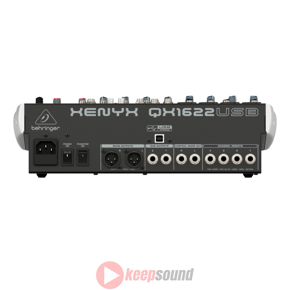 Mesa de Som Analógico 12 Canais QX1622USB - BEHRINGER - KEEPSOUND ...