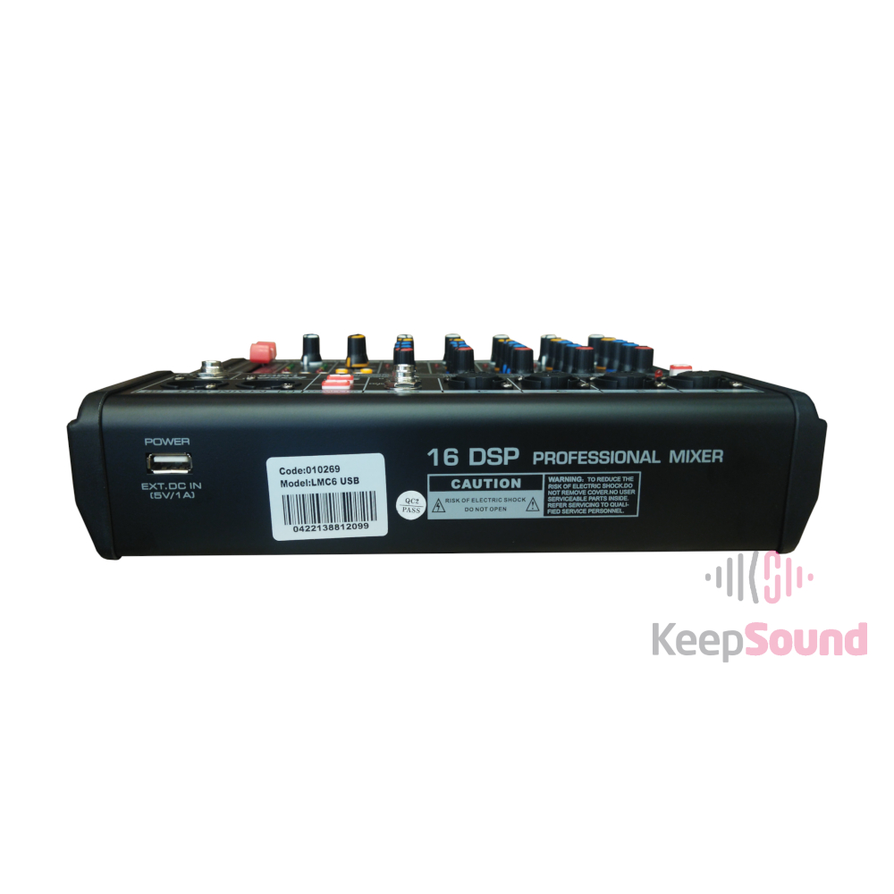 Mesa de Som Analógica Com Interface de Áudio 6 Canais LMC6 - LEXSEN ...