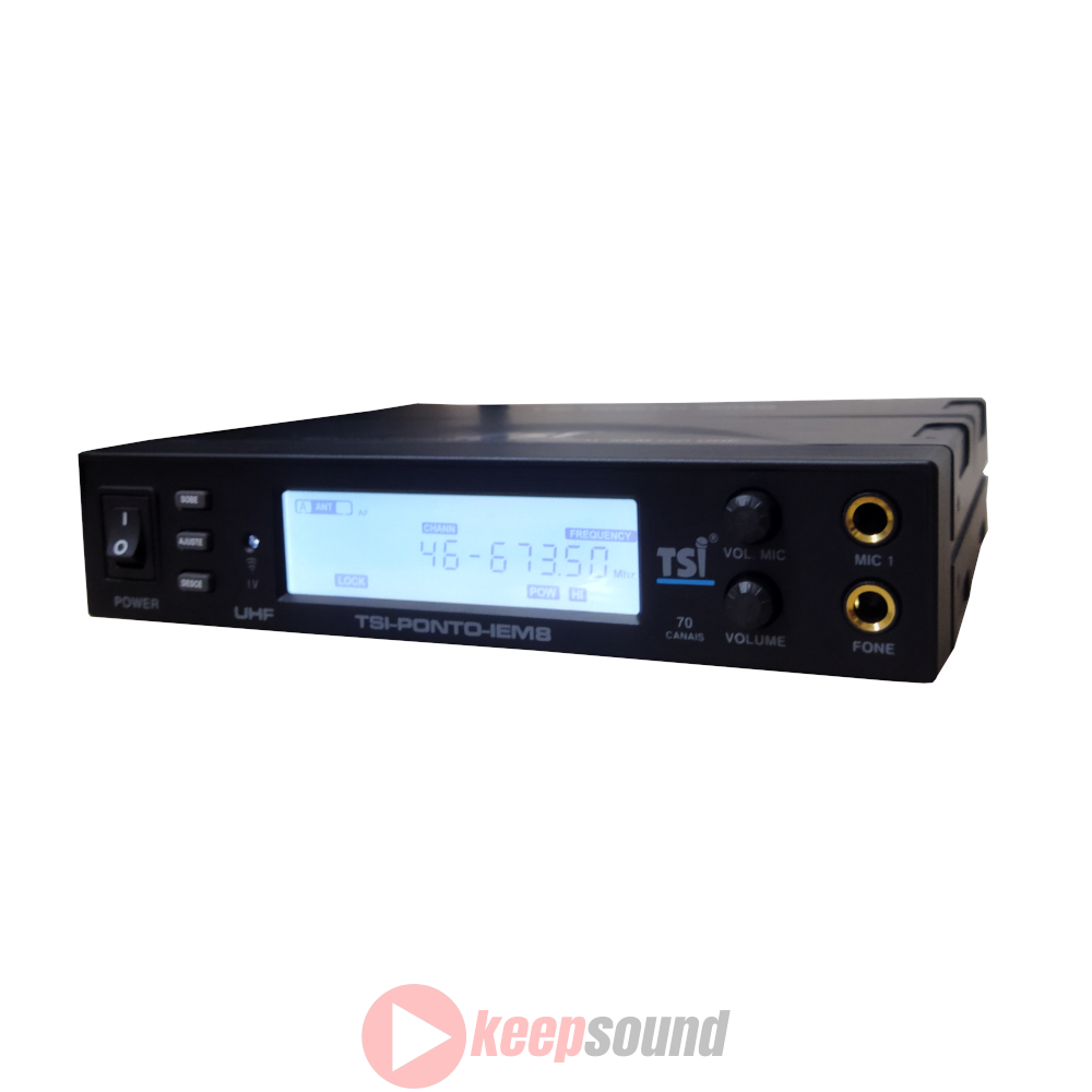 Monitor Pessoal In Ear Sem Fio PONTO-IEM 8 - TSI - KEEPSOUND - Loja de ...