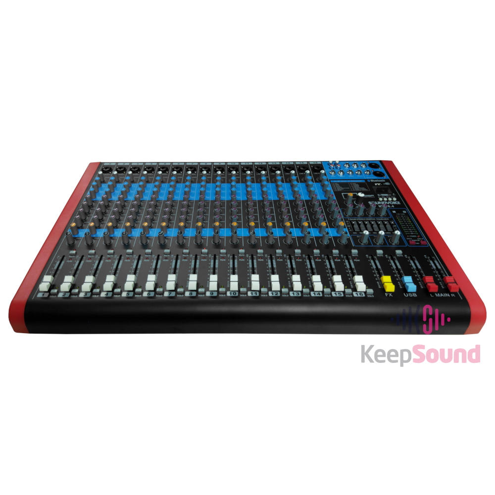 Mesa de Som 16 Canais MS16.4 EUX - SOUNDVOICE - KEEPSOUND - Loja de Equipamentos de Som e ...