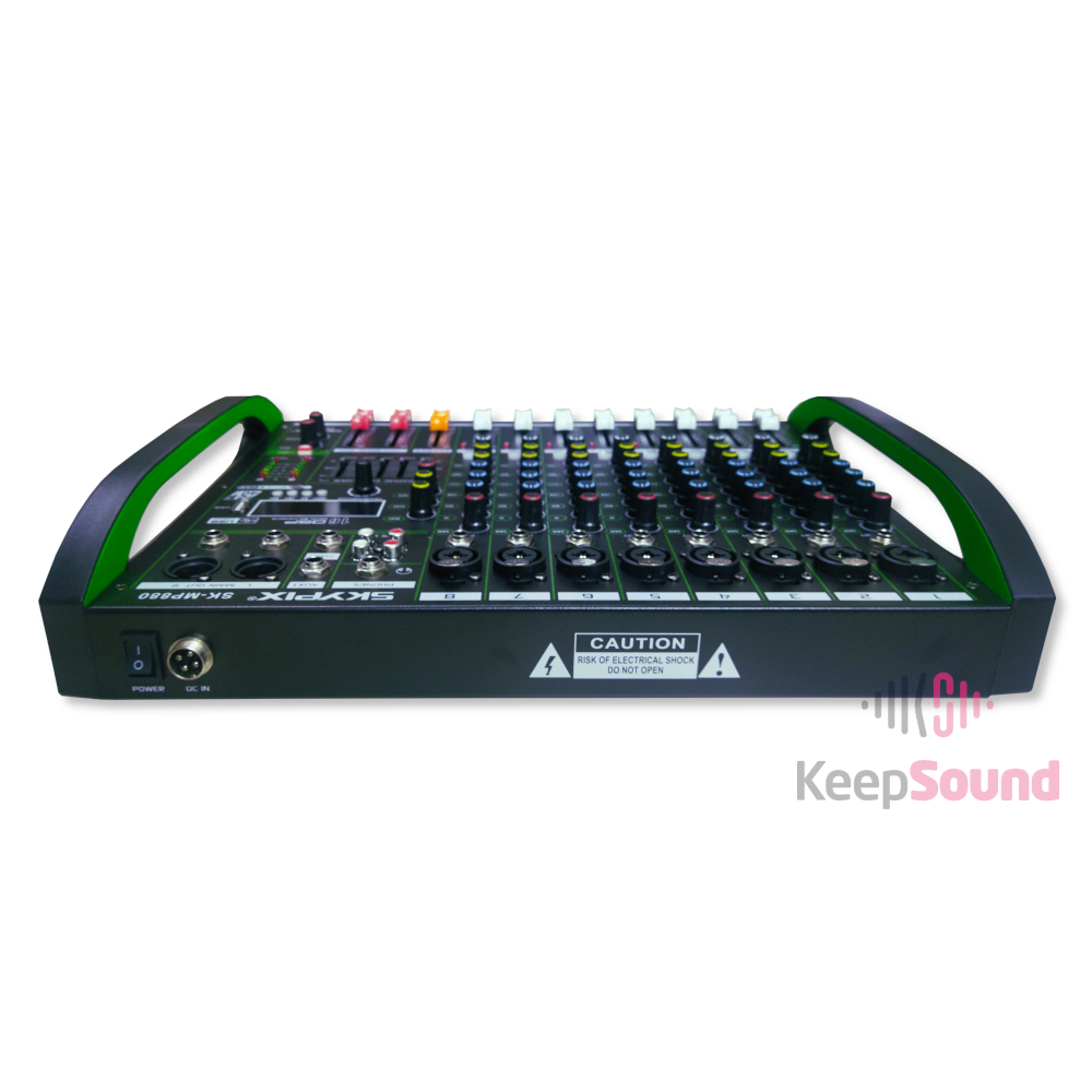 Mesa de Som Analógica 8 Canais 2 auxiliares SK-MP880 PLUS - SKYPIX ...