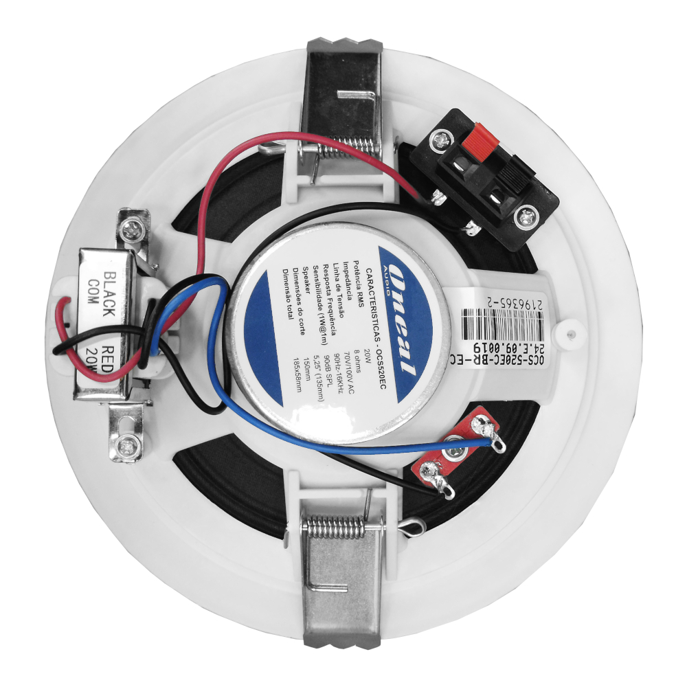 Caixa de Som Embutir ONEAL OCS 520EC 20W – Som de Alta Qualidade ...