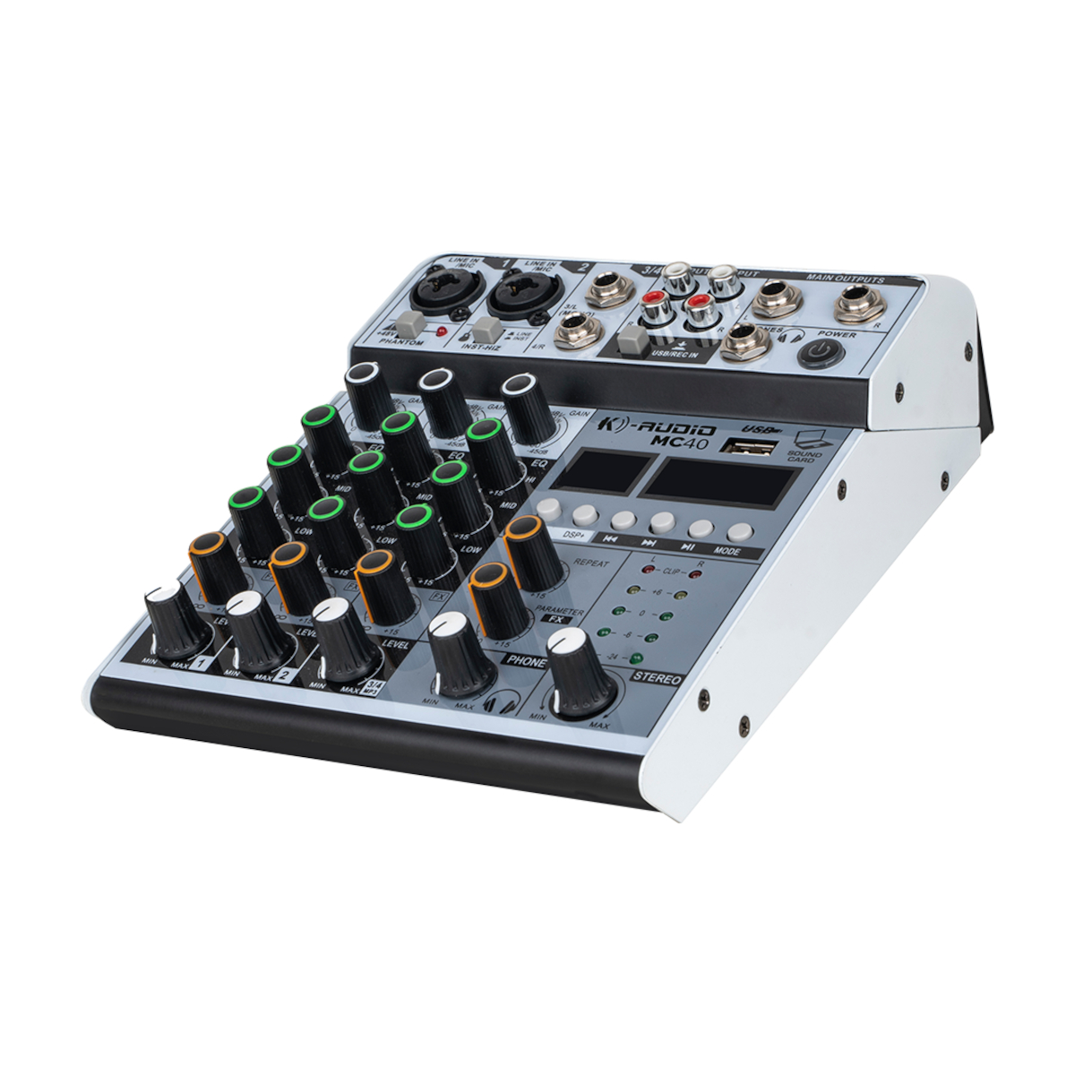 Mesa de Som 4 Canais MC 40 - K-Audio - KEEPSOUND - Loja de Equipamentos ...