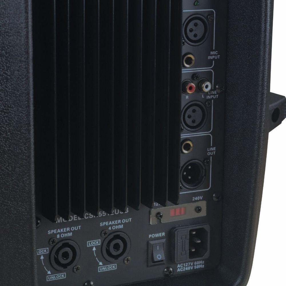 Caixa de Som Ativo CSR 5512A Bi amplificada 200W RMS USB SD - CSR - KEEPSOUND - Loja de ...