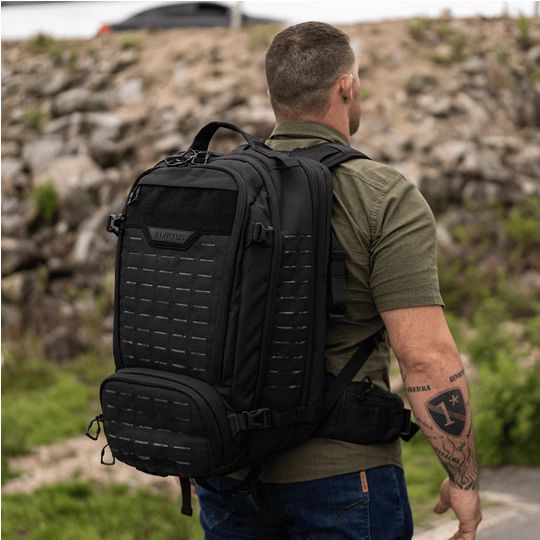 MOCHILA TÁTICA GIANT PRO 72H PRETO - INVICTUS - Lacustre Tactical