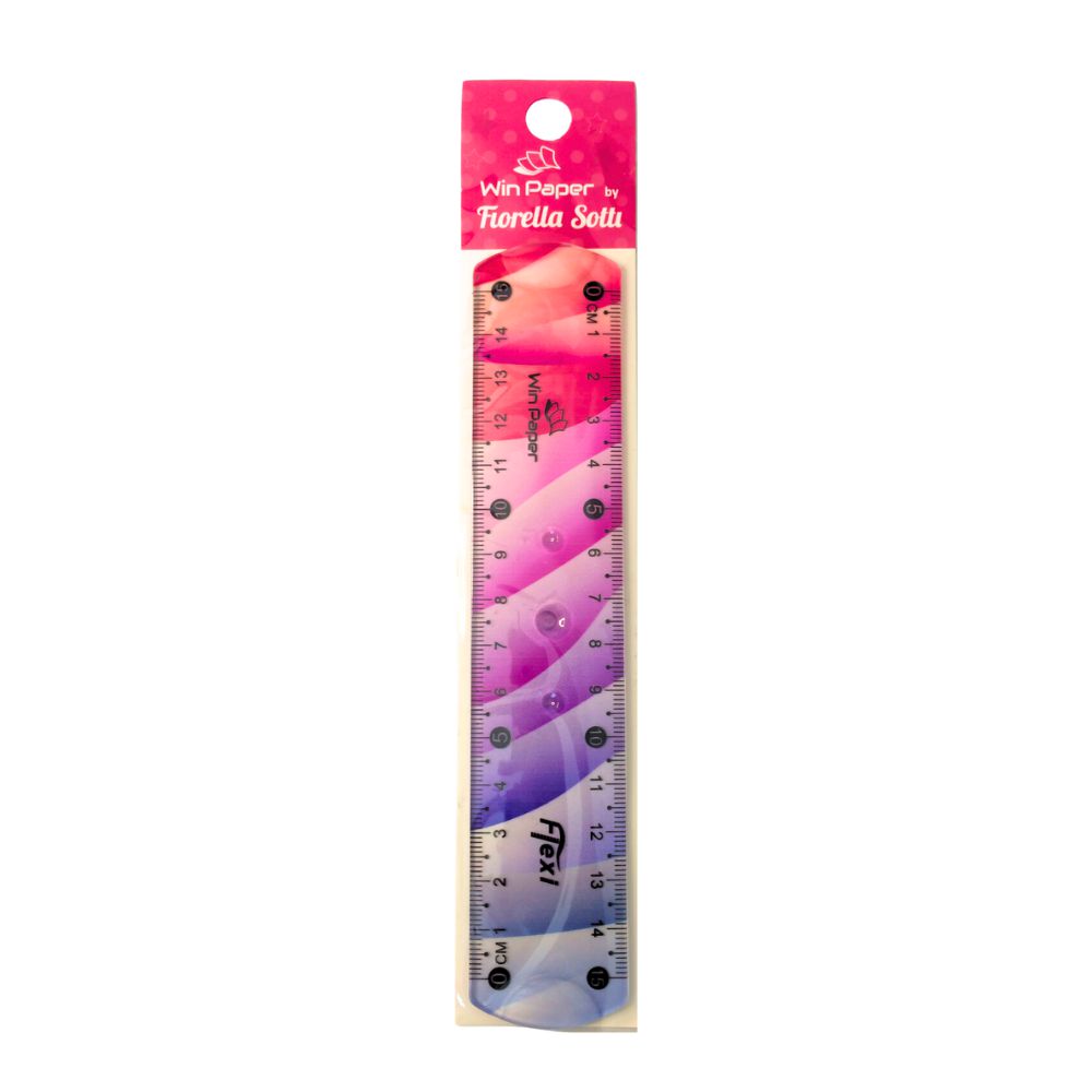 Régua Flexível Fiorella Sotti 15cm Colors - Win Paper - Artes e Formas ...