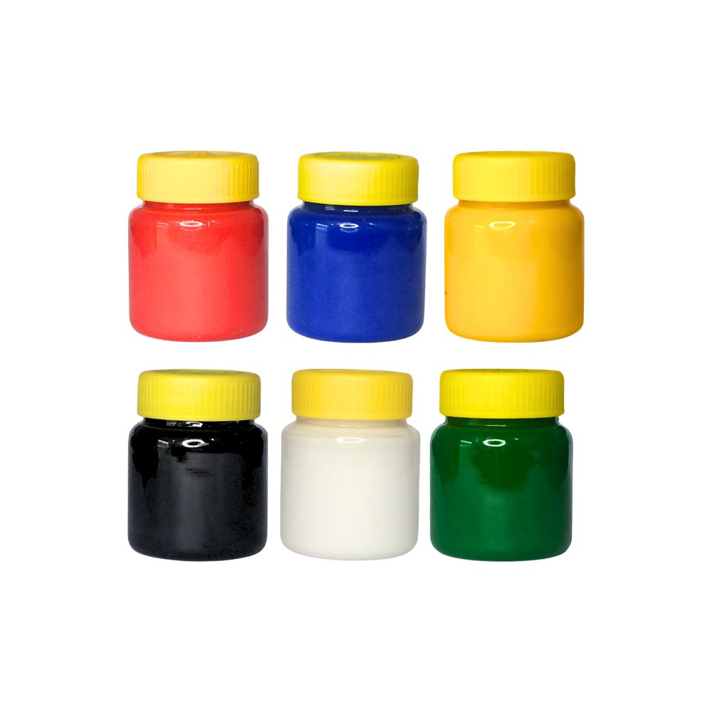 Tinta Plástica 15ml Estojo com 6 Cores - Acrilex - Artes e Formas ...