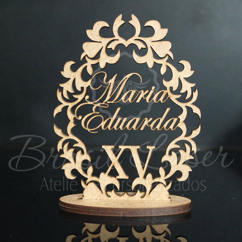 Topo de Bolo Personalizado - Brasillaser Ateliê de Personalizados