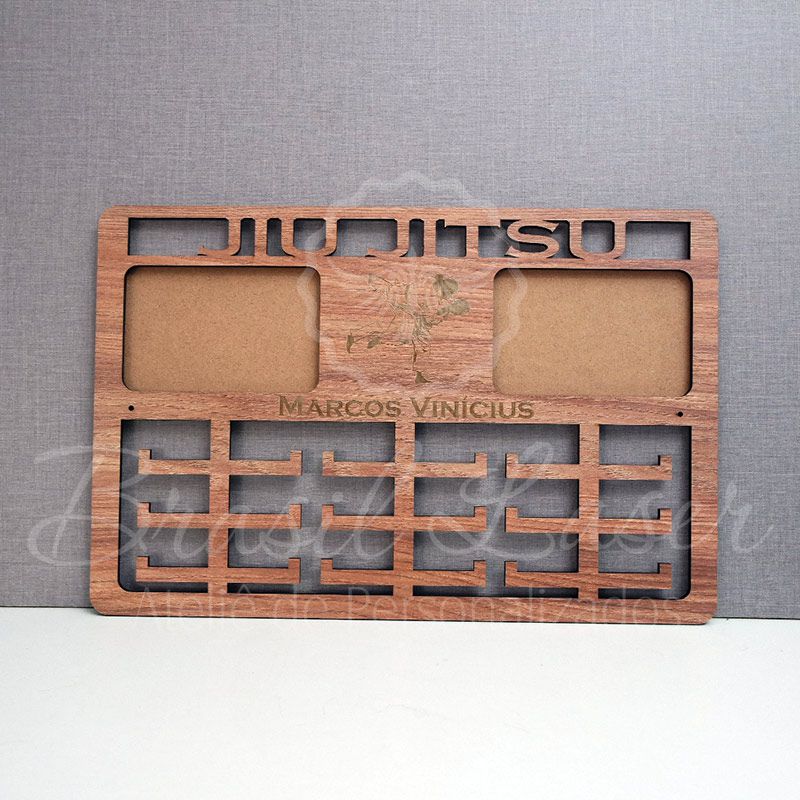 Porta Medalhas Personalizado em MDF - Brasillaser Ateliê de Personalizados